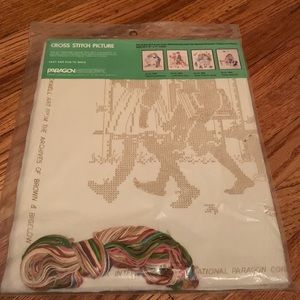 PARAGON | Office | Vintage Norman Rockwell Cross Stitch Pattern Fabric ...